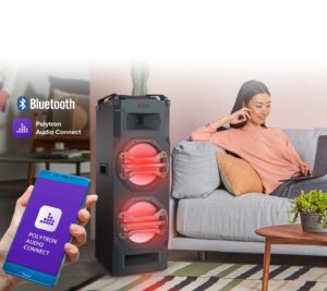 Trolley Speaker Portable Polytron | Bluetooth Speaker | Speaker Karaoke