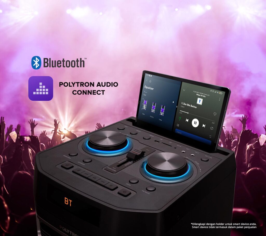 Speaker Aktif Double Woofer 10 Inch | Polytron Bluetooth Speaker