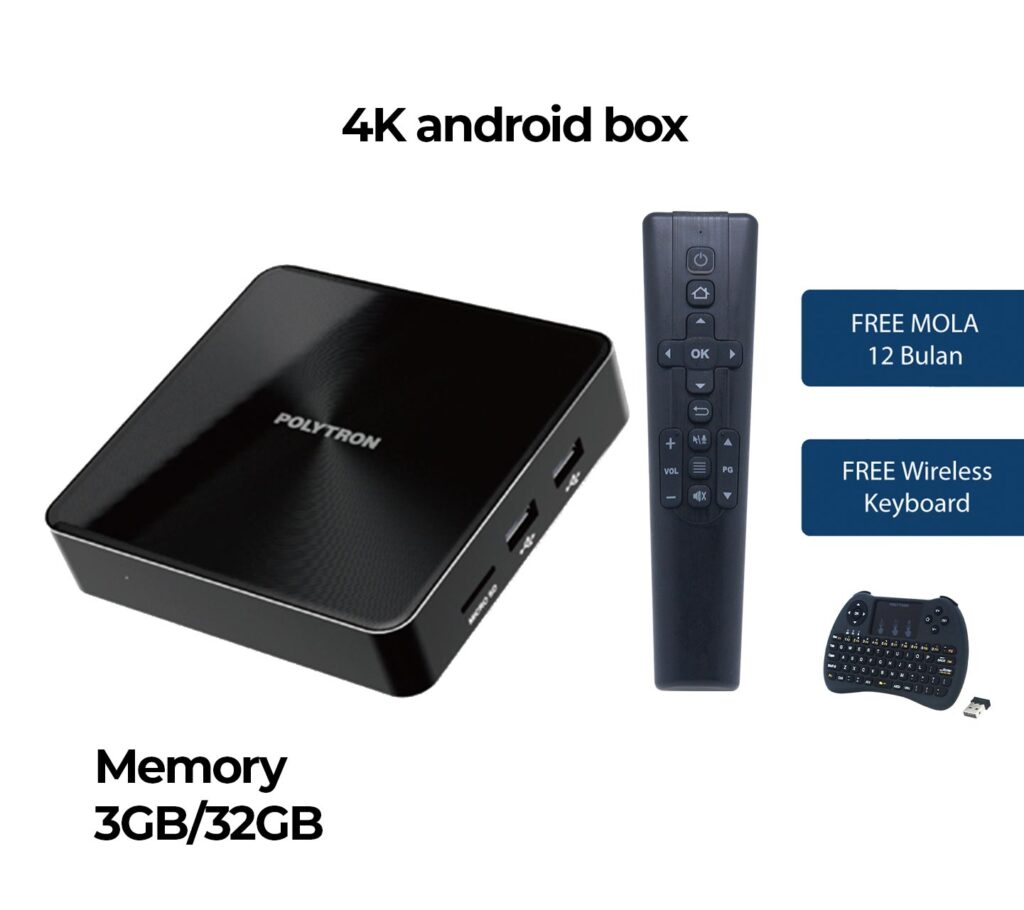 Polytron 4K Android Box - PDB F1 - Polytron