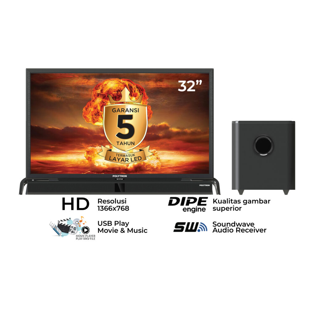Digital TV 32 Inch POLYTRON PLD 32V1853 | Siaran TV Digital