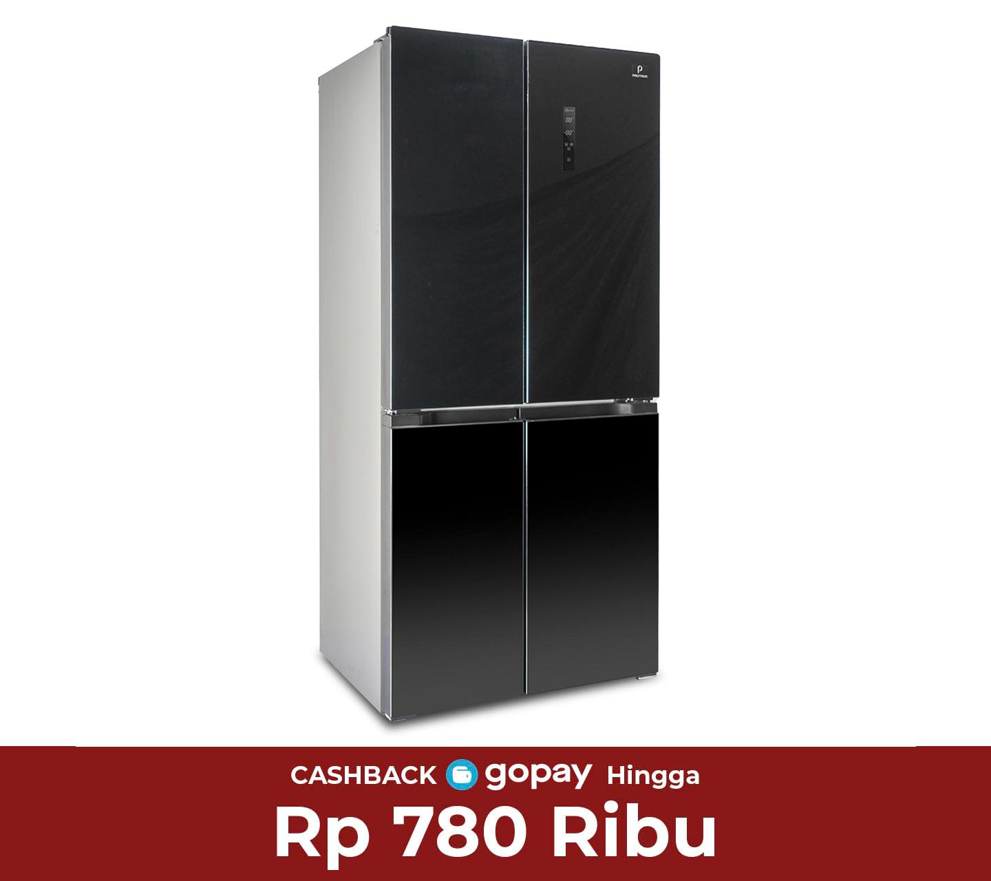 Kulkas POLYTRON New Belleza Inverter 4 pintu Side by side PRS 510X ...